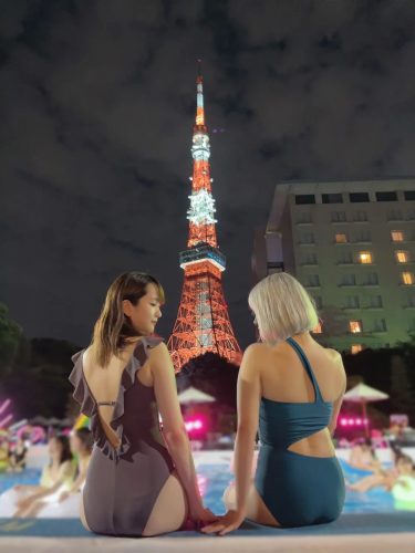 腹チラやバックシャン水着など【2022ワンピース総集編】｜週末にGO！ナイトプールSNAPも♡ - CanCam.jp（キャンキャン）