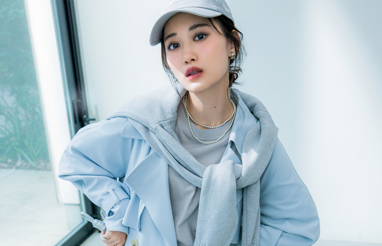 【2月のコーデ】山下美月がお手本♡グレーデニムをきれいめに色っぽく着るコツ - CanCam.jp（キャンキャン）