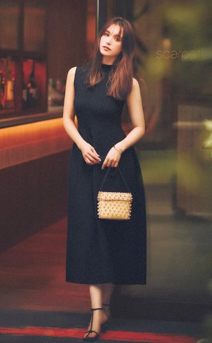 360度美人見え♡ホールガーメントワンピの着こなし【今日のコーデ】 - CanCam.jp（キャンキャン）