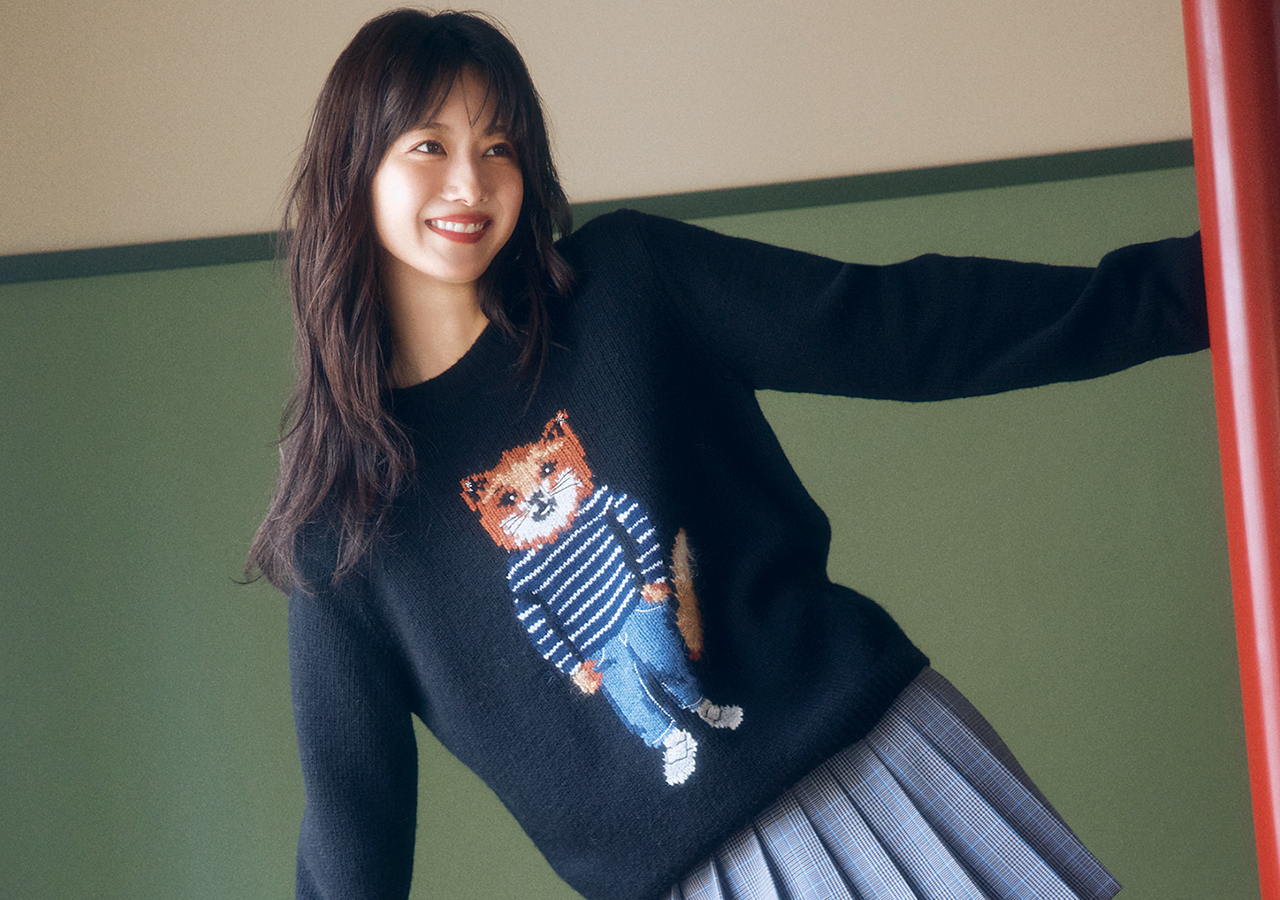 【11／21のコーデ】このかわいさは一生もの♡ MAISON KITSUNÉのアニマルニットがキテる！ - CanCam.jp（キャンキャン）